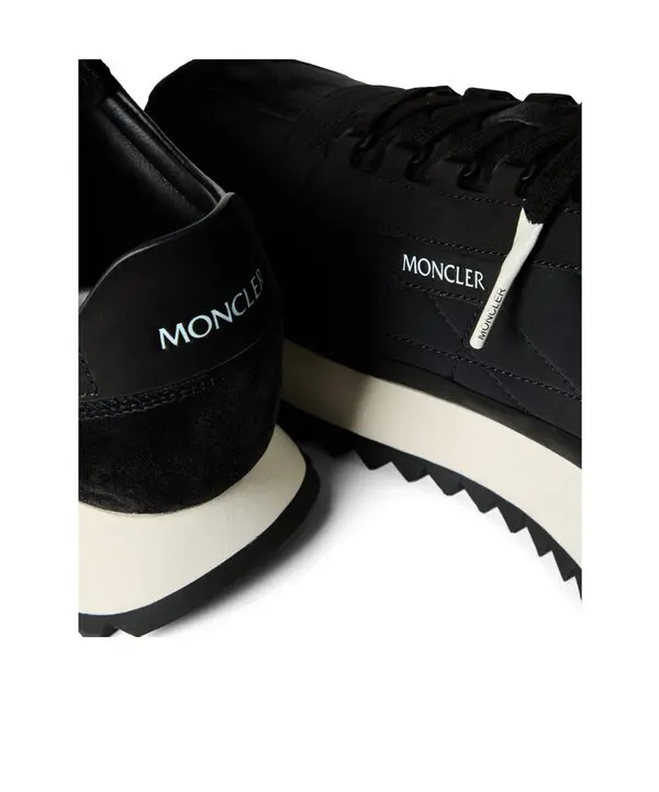 Moncler Retro Lace Up Sneakers - Black