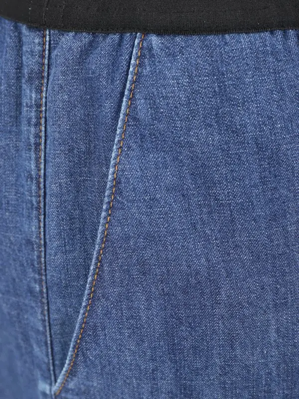 Palm Angels Mid-waisted Wide-leg Jeans