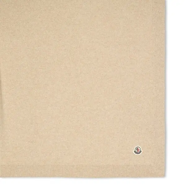 Moncler Logo Blanket - Beige