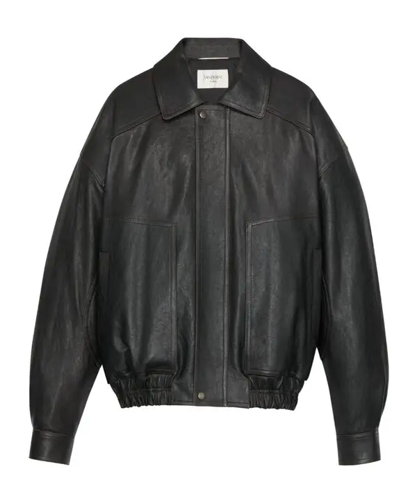 Saint Laurent Grained Lambskin Jacket - Black