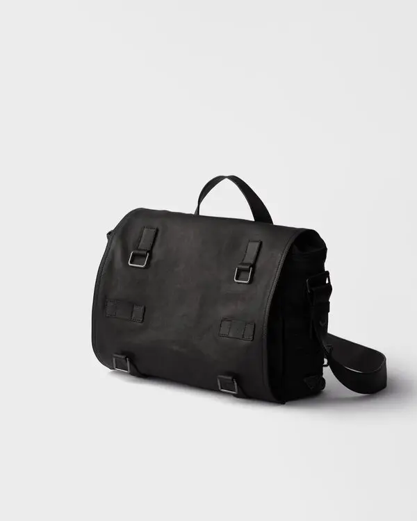 Prada Leather Messenger Bag