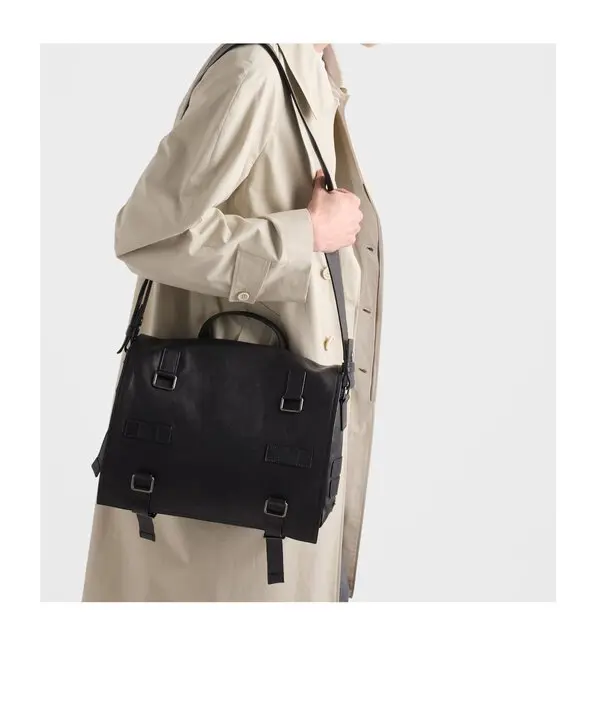 Prada Leather Messenger Bag