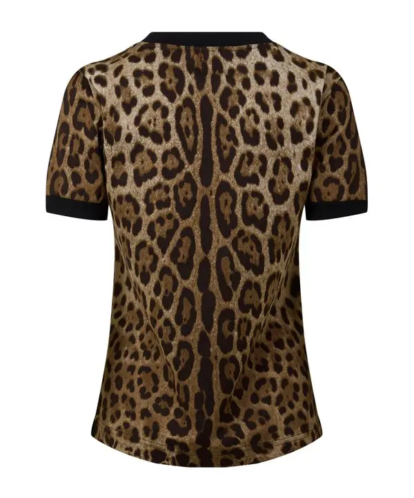 Dolce & Gabbana Leopard Print Short-sleeve Top - No