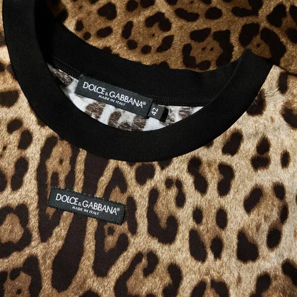 Dolce & Gabbana Leopard Print Short-sleeve Top - No