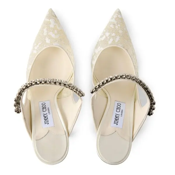 JIMMY CHOO Bing Embellished Heeled Mules - No