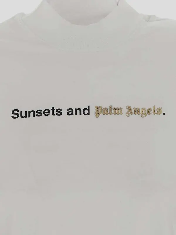Palm Angels Sunsets-print Jersey T-shirt