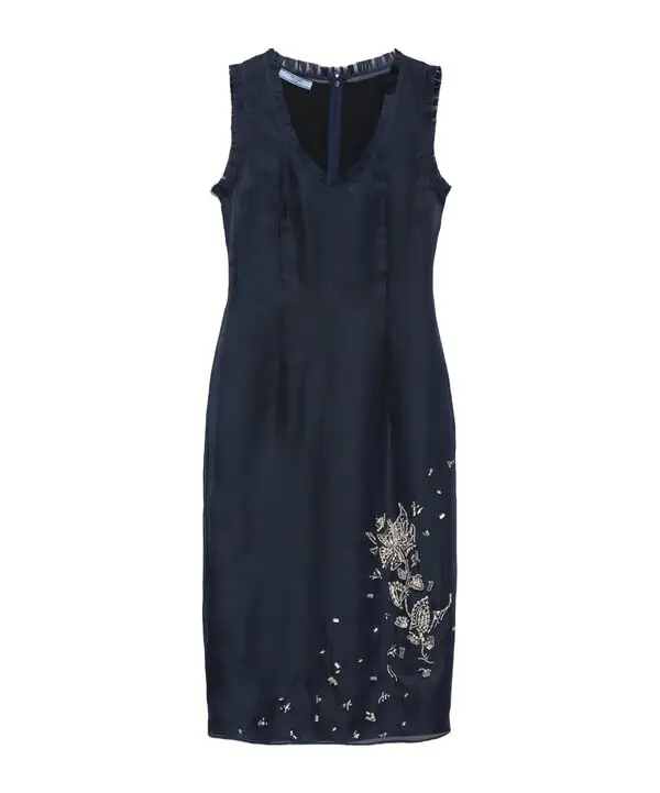 Prada Embroidered Silk Organza Dress