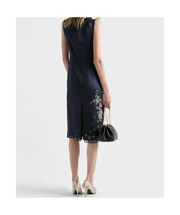 Prada Embroidered Silk Organza Dress