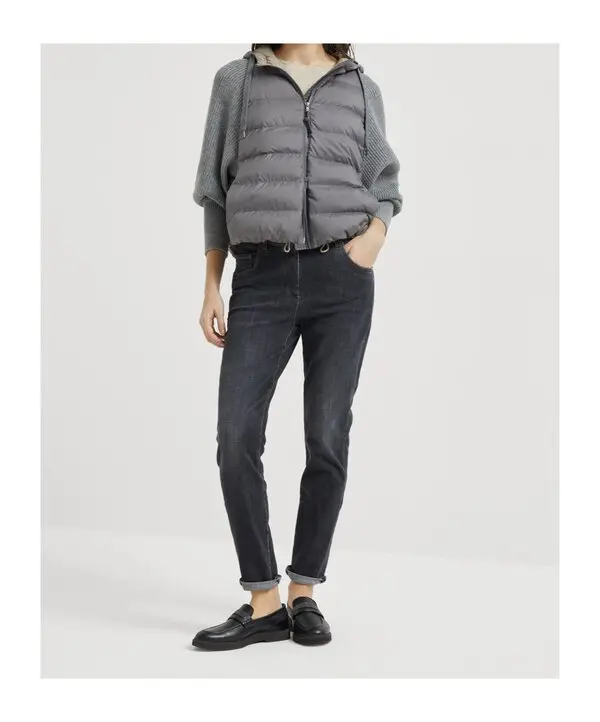 Brunello Cucinelli Padded Jacket With Ribbed Cuffs