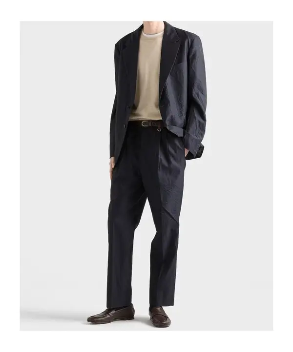 Prada Single-breasted Cotton And Silk Jacket