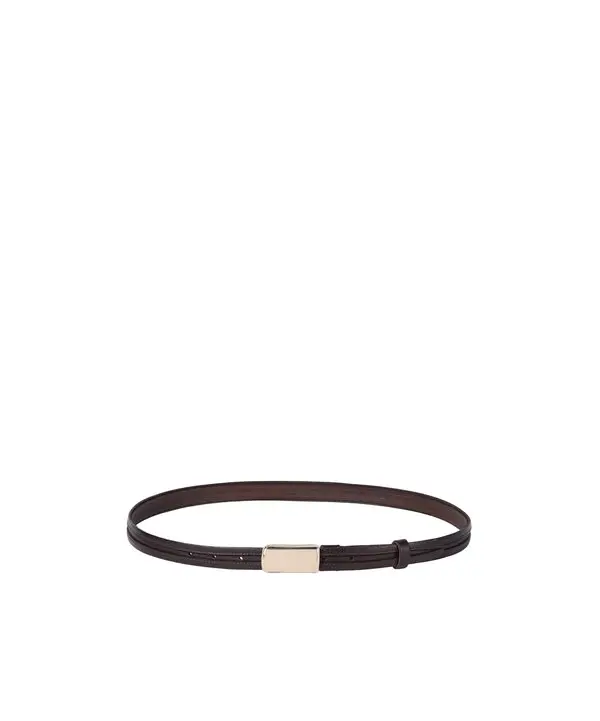 Brunello Cucinelli Calf Leather Belt With Box Clasp