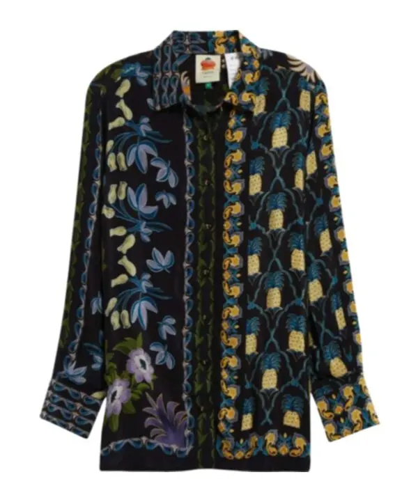 Farm Rio Long Sleeve Printed Shirt