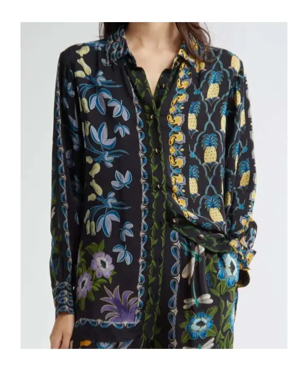 Farm Rio Long Sleeve Printed Shirt