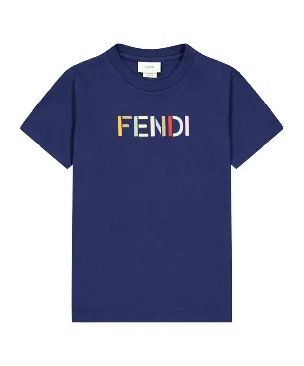 Fendi Crew Neck Short-sleeve T-shirt - Blue