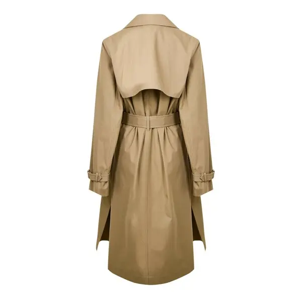 Fendi Solid Color Trench Coat