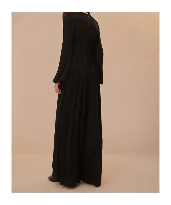 Farm Rio Pleated Keyhole Jumpsuit