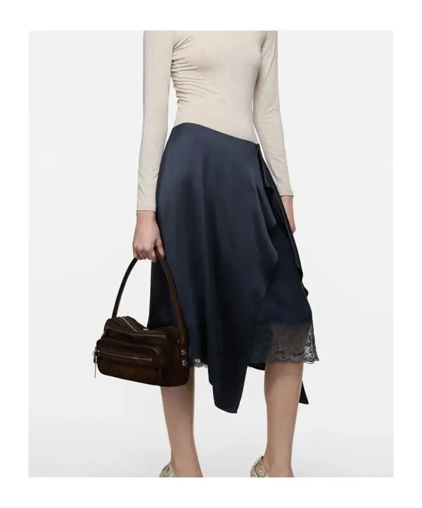 Acne Studios Layered Satin Skirt