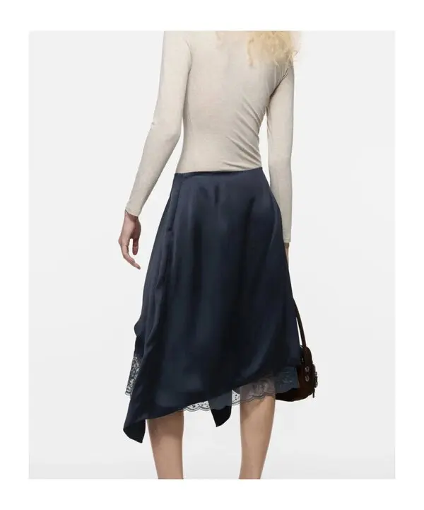 Acne Studios Layered Satin Skirt