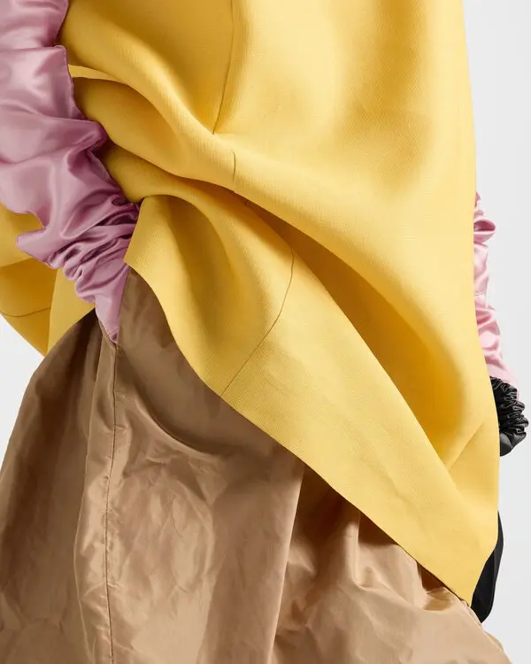 Prada Technical Taffeta Skirt - Khaki