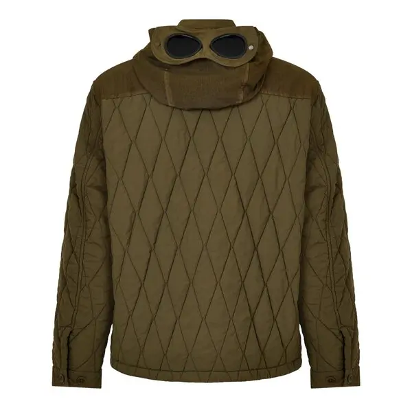 C.P. COMPANY Quilted Zip-up Jacket With Goggles
