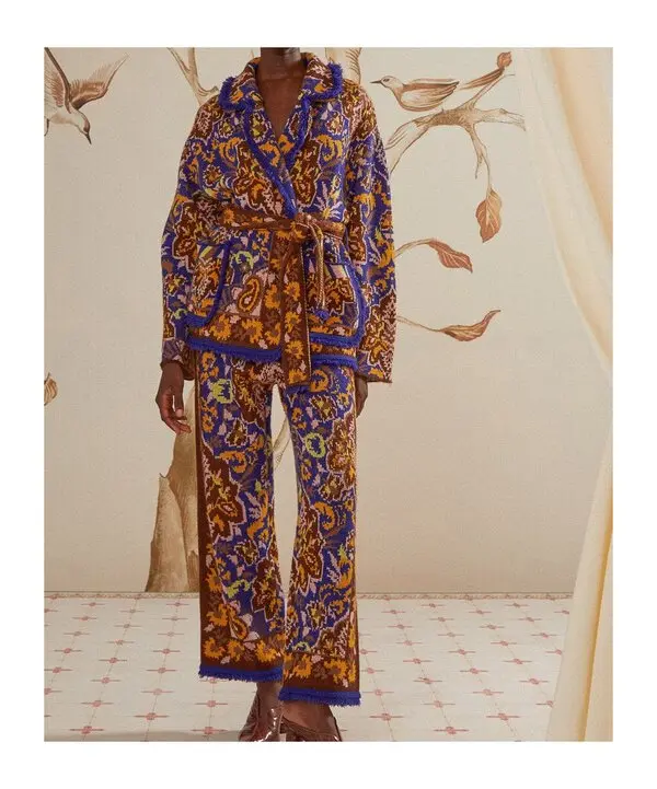 Farm Rio Printed Knitted Pants