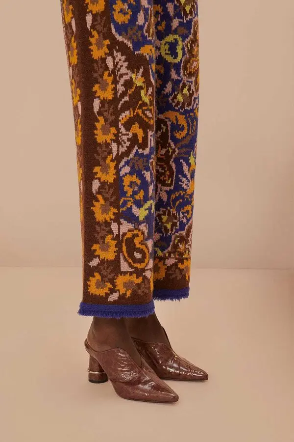Farm Rio Printed Knitted Pants
