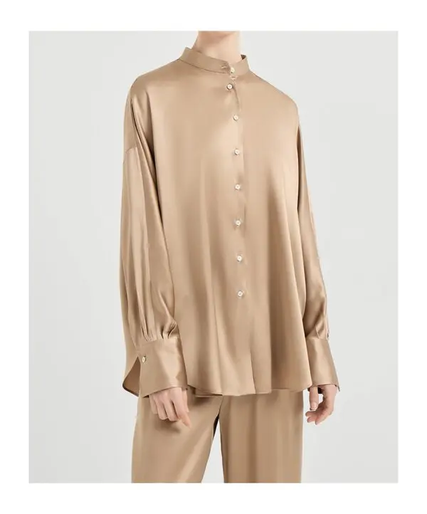 Brunello Cucinelli Monili Satin Shirt