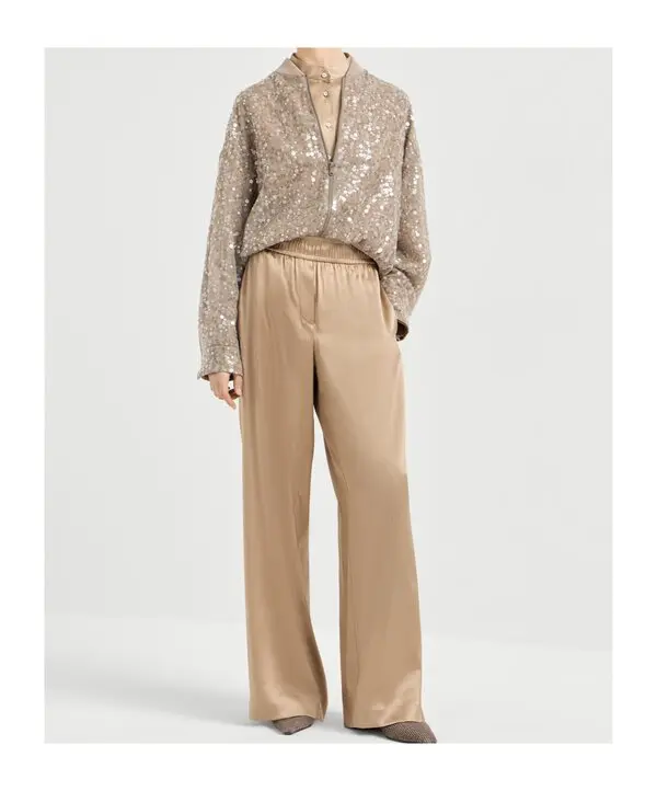 Brunello Cucinelli Monili Satin Shirt