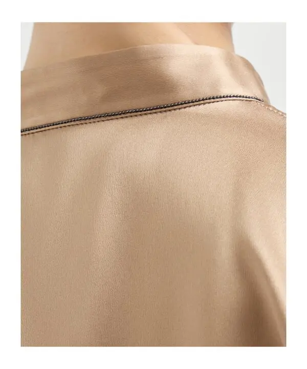 Brunello Cucinelli Monili Satin Shirt