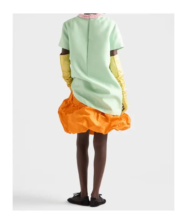 Prada Technical Taffeta Skirt - Orange