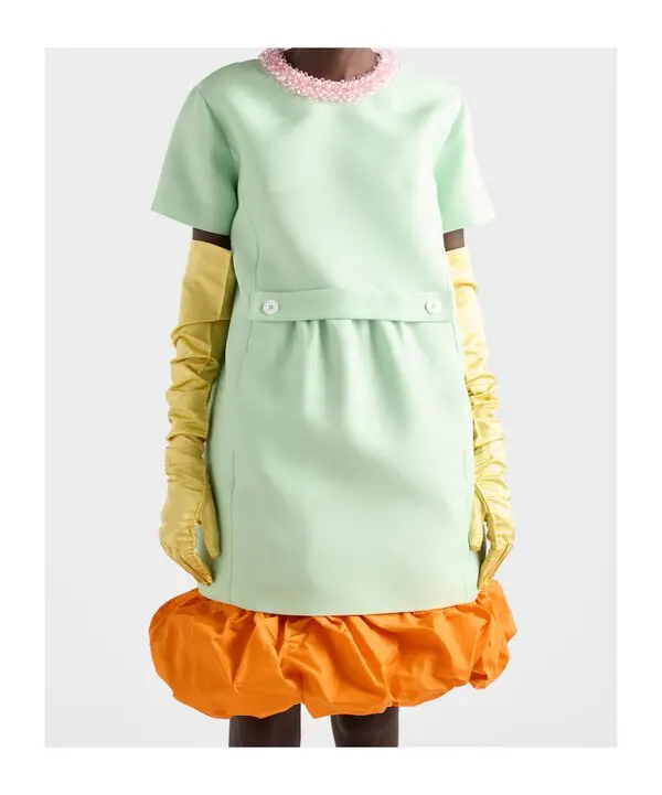 Prada Technical Taffeta Skirt - Orange