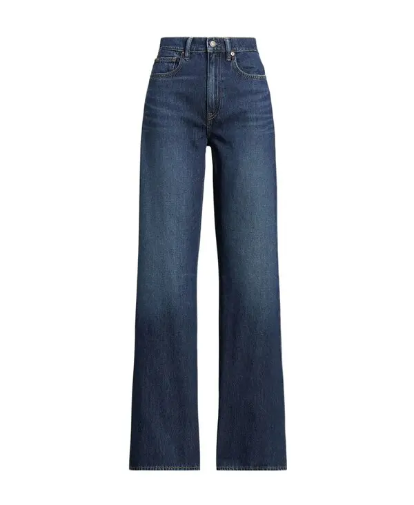 Polo Ralph Lauren Whiskered Effect Wide-leg Jeans