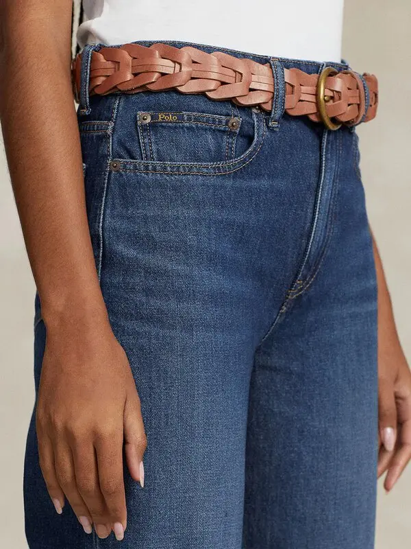 Polo Ralph Lauren Whiskered Effect Wide-leg Jeans
