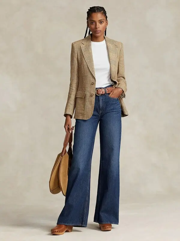 Polo Ralph Lauren Whiskered Effect Wide-leg Jeans