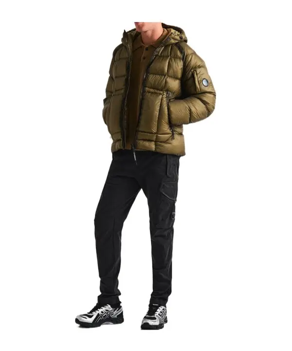 C.P. COMPANY Quilted Hooded Down Puffer Jacket