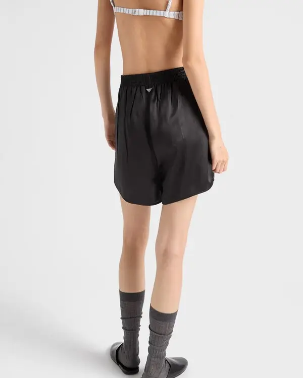 Prada Vintage Look Satin Shorts