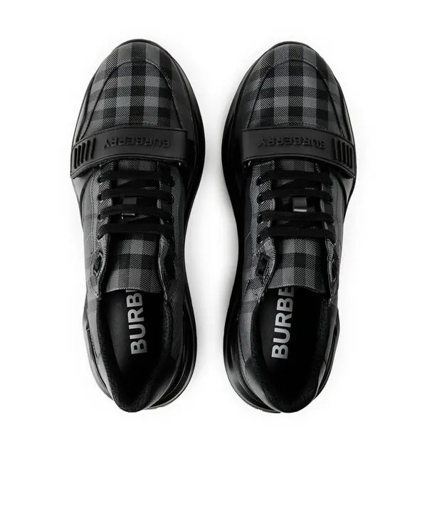 Burberry Classic Check Pattern Lace-up Sneakers
