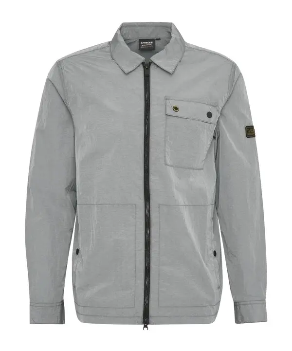 Barbour Long-sleeved Casual Jacket With Zip Up And Flip Pockets