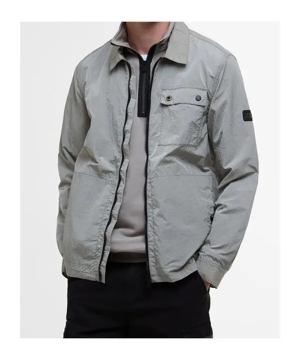 Barbour Long-sleeved Casual Jacket With Zip Up And Flip Pockets