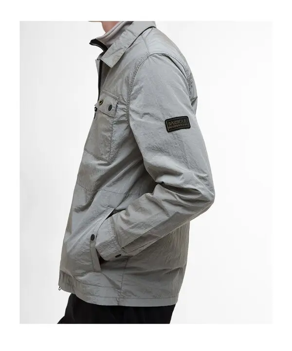 Barbour Long-sleeved Casual Jacket With Zip Up And Flip Pockets