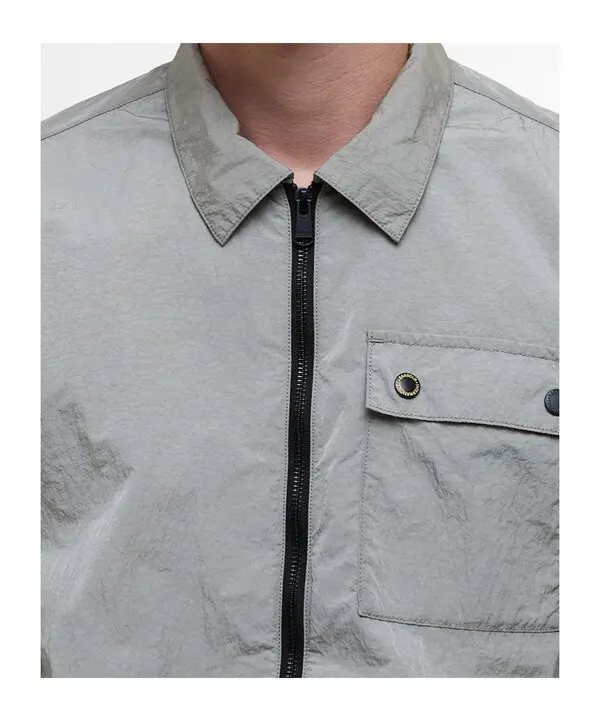 Barbour Long-sleeved Casual Jacket With Zip Up And Flip Pockets