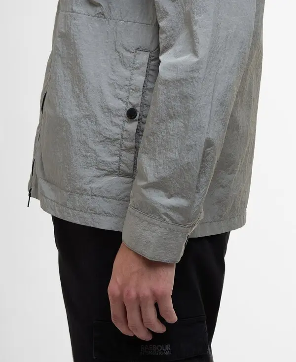 Barbour Long-sleeved Casual Jacket With Zip Up And Flip Pockets