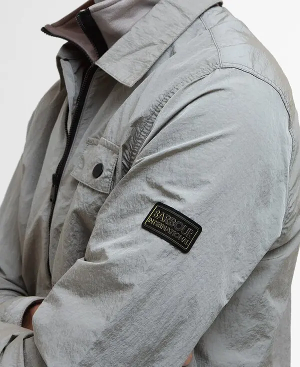 Barbour Long-sleeved Casual Jacket With Zip Up And Flip Pockets