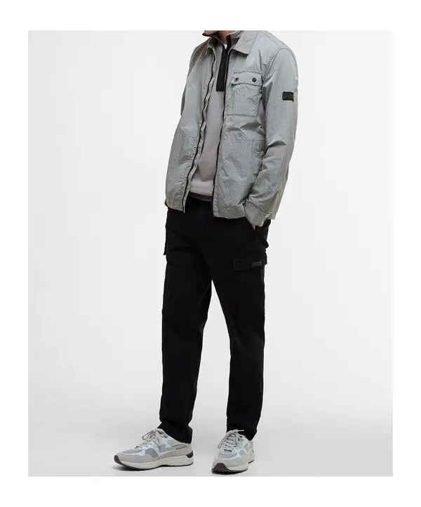 Barbour Long-sleeved Casual Jacket With Zip Up And Flip Pockets
