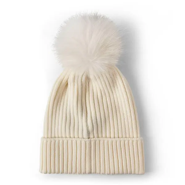 Moncler Ribbed Beanie With Bobble Detail - No