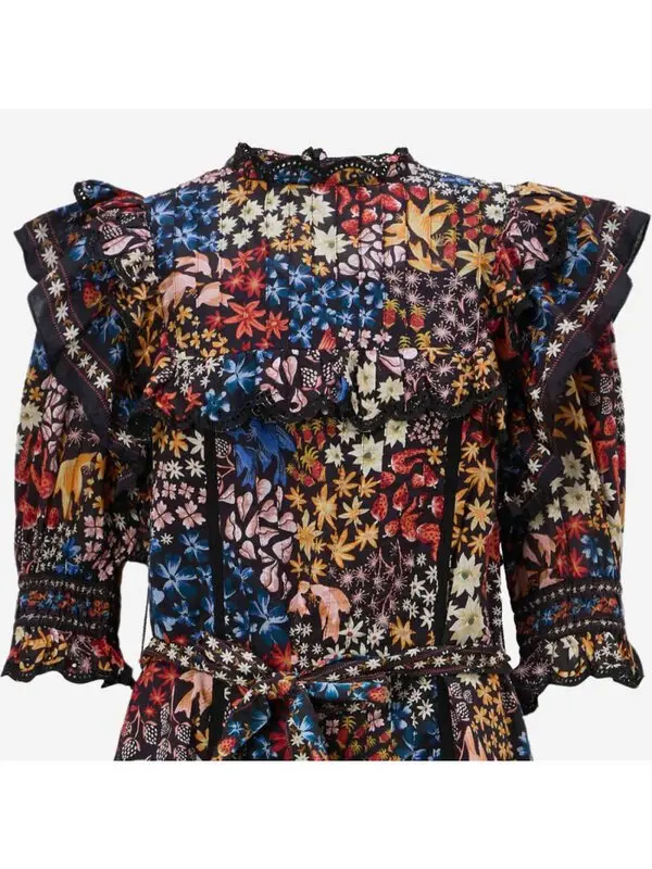Farm Rio Patterned Dress