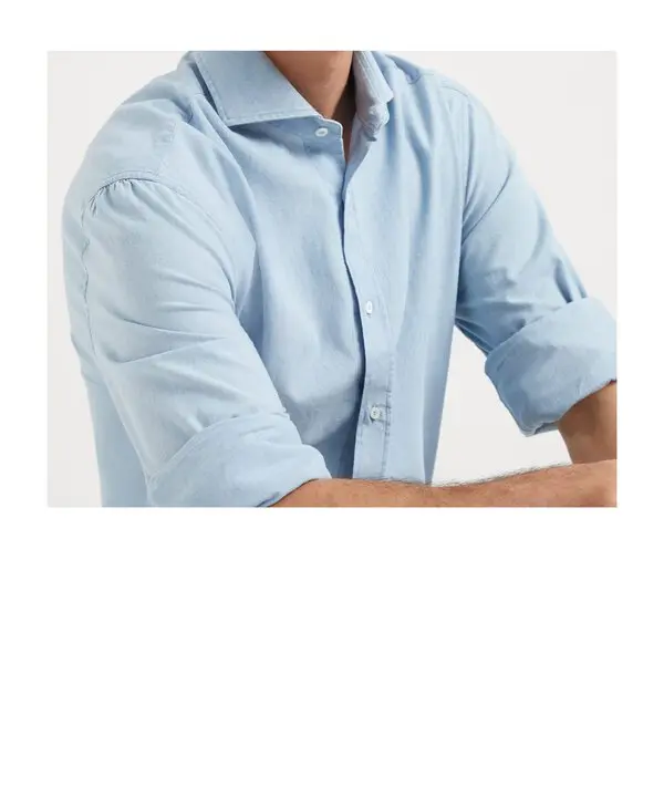 Brunello Cucinelli Spread-collar Shirt