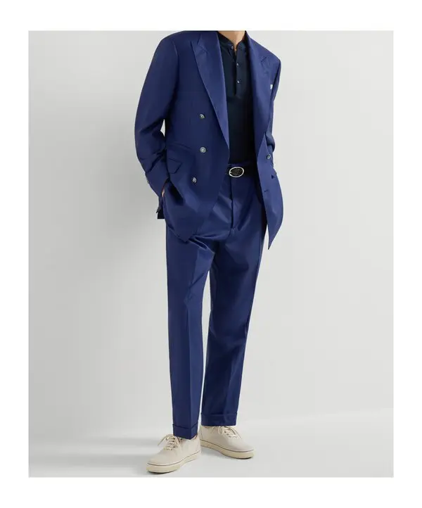 Brunello Cucinelli Chalk-stripe Pleated Trousers