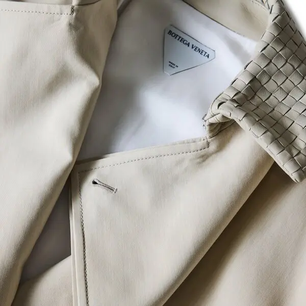 Bottega Veneta Mid-length Stand-collar Trench Coat