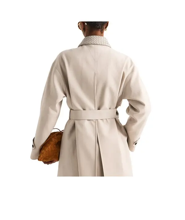 Bottega Veneta Mid-length Stand-collar Trench Coat